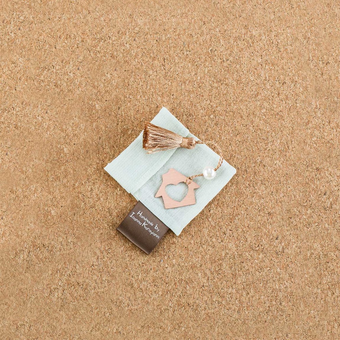 Small copper house lucky charm - klosti.com